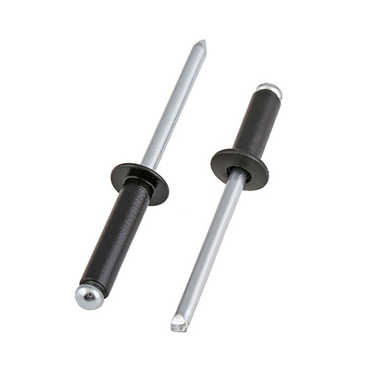 Заклепка вытяжная, крашенная Al/St RAL9005 цвет черный 3,2х8 "МастерБолтиков" ( 50 штук )