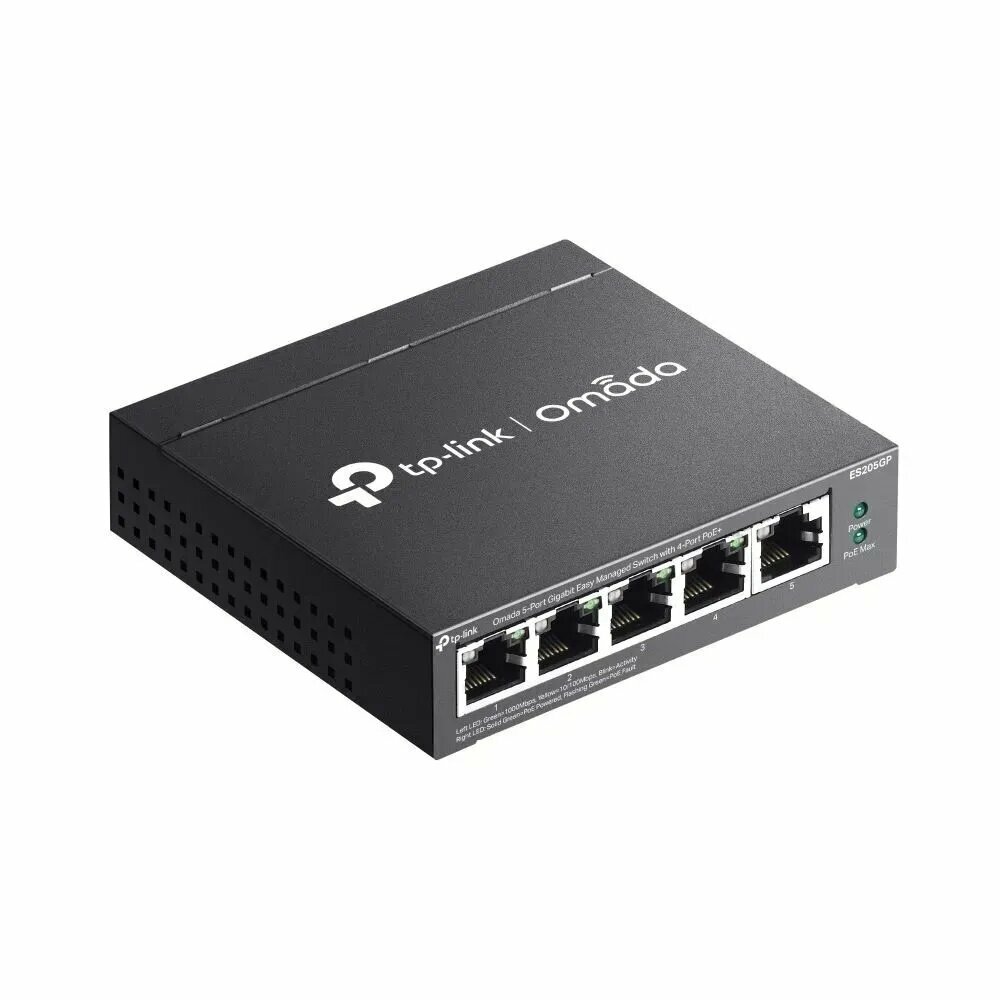 Коммутатор TP-Link Omada ES205GP, черный
