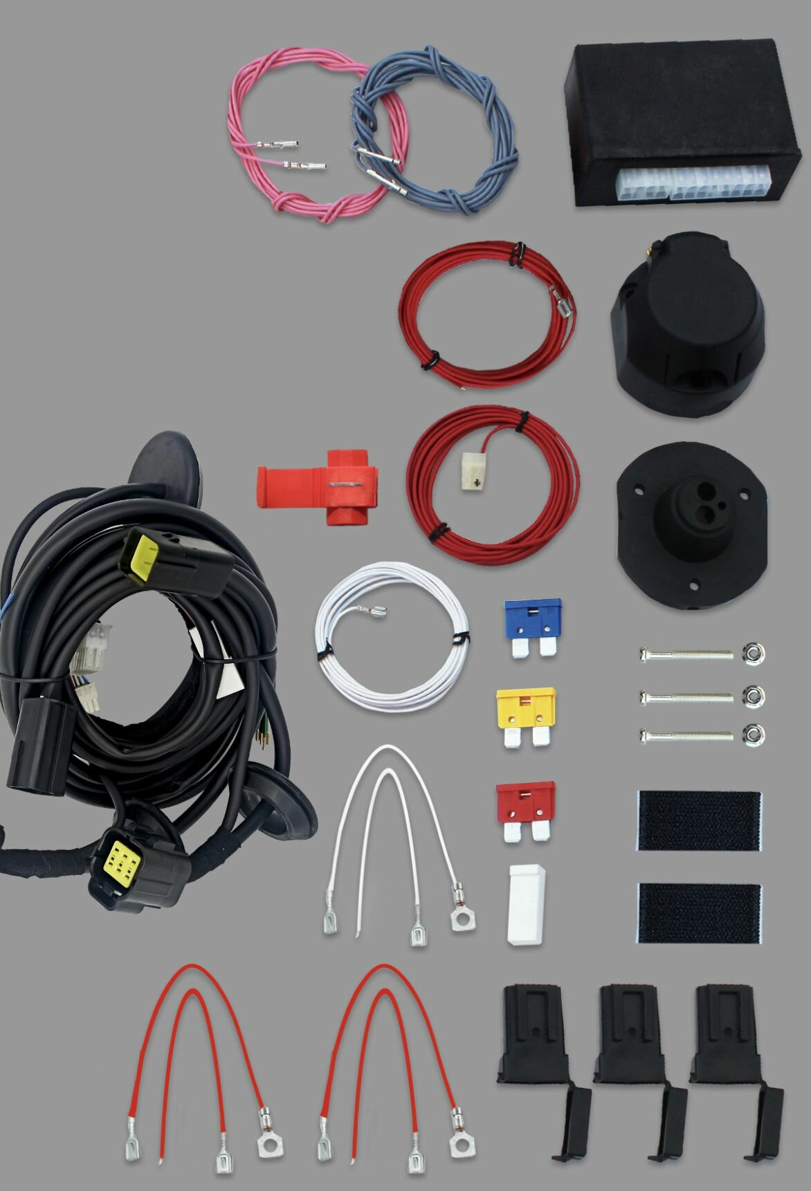 Комплект штатной электрики для фаркопа 13-pin Haval F7 2019-2022, 2022-2024 с блоком 7.2 (premium) - КонцептАвто KA SC 132 143 602