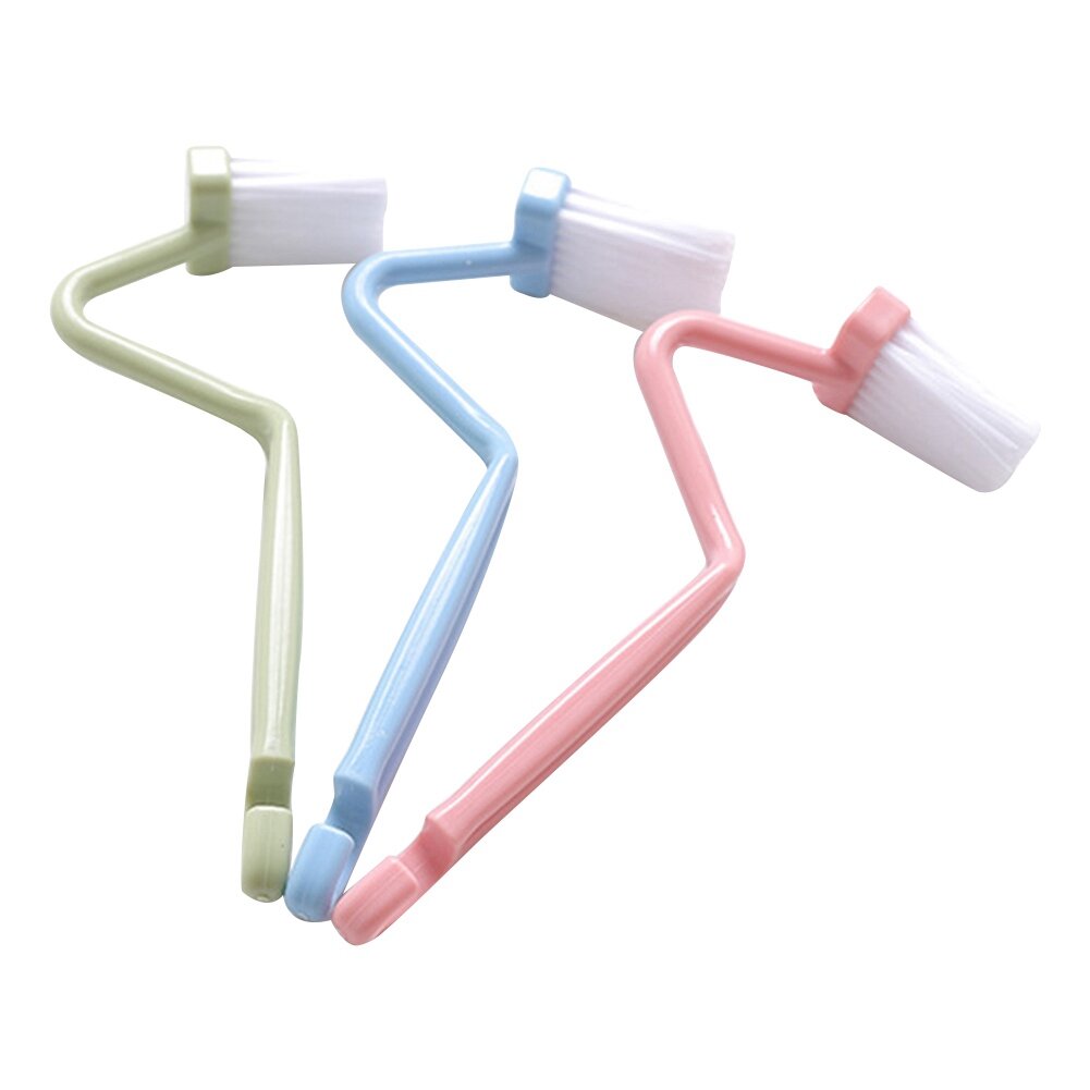 Bending Cleaning Brush, Toilet Double-Folded Design Odorless PP Material Environmentally Friendly for Hotel