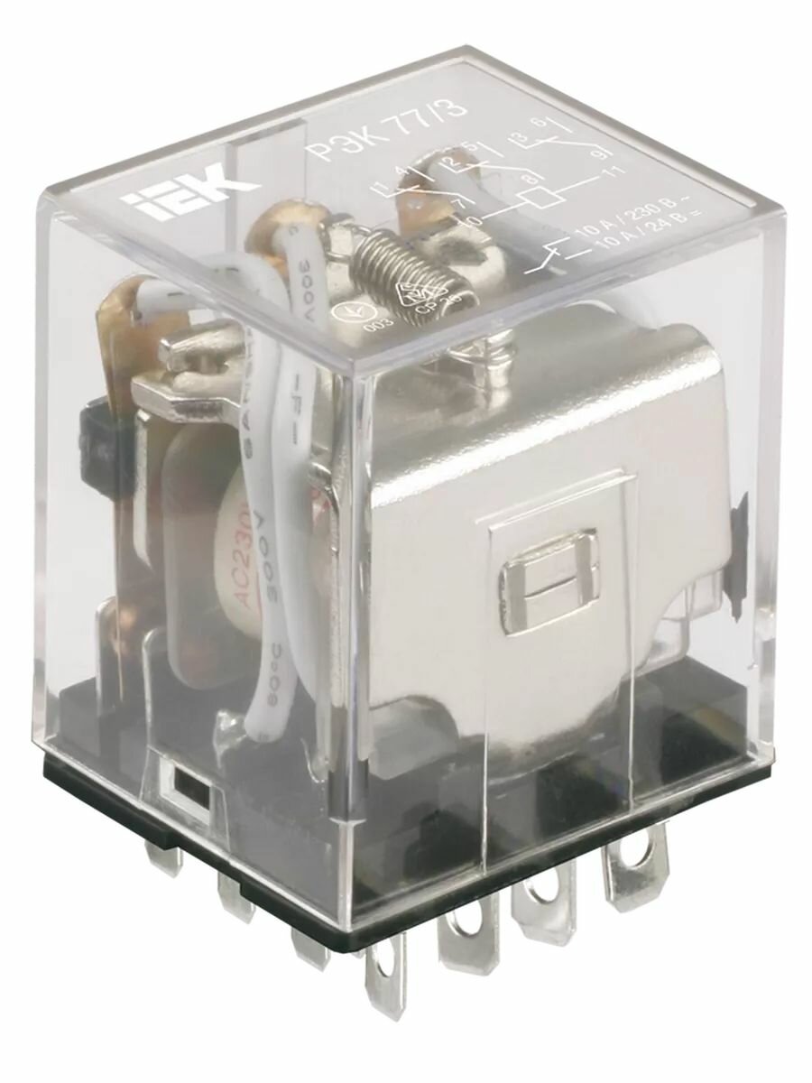 Реле РЭК 78-3 5А 12В DC IEK RRP20-3-05-012D ( 1шт. )