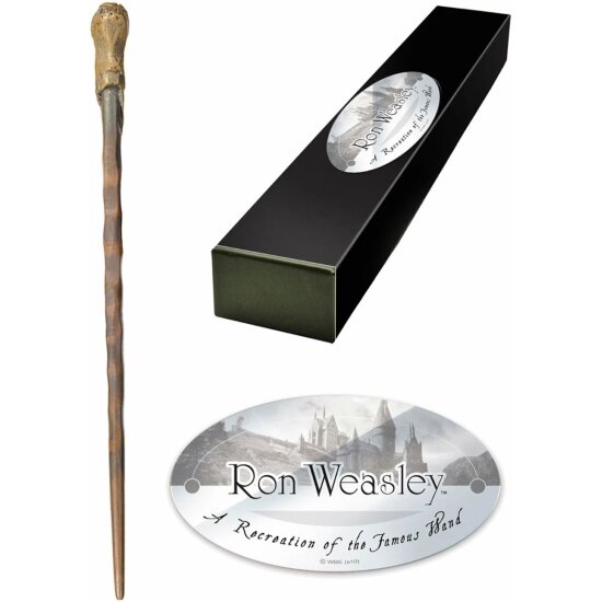 Ручка The Noble Collection Гарри Поттер в виде палочки Рона Уизли (с подставкой и закладкой)