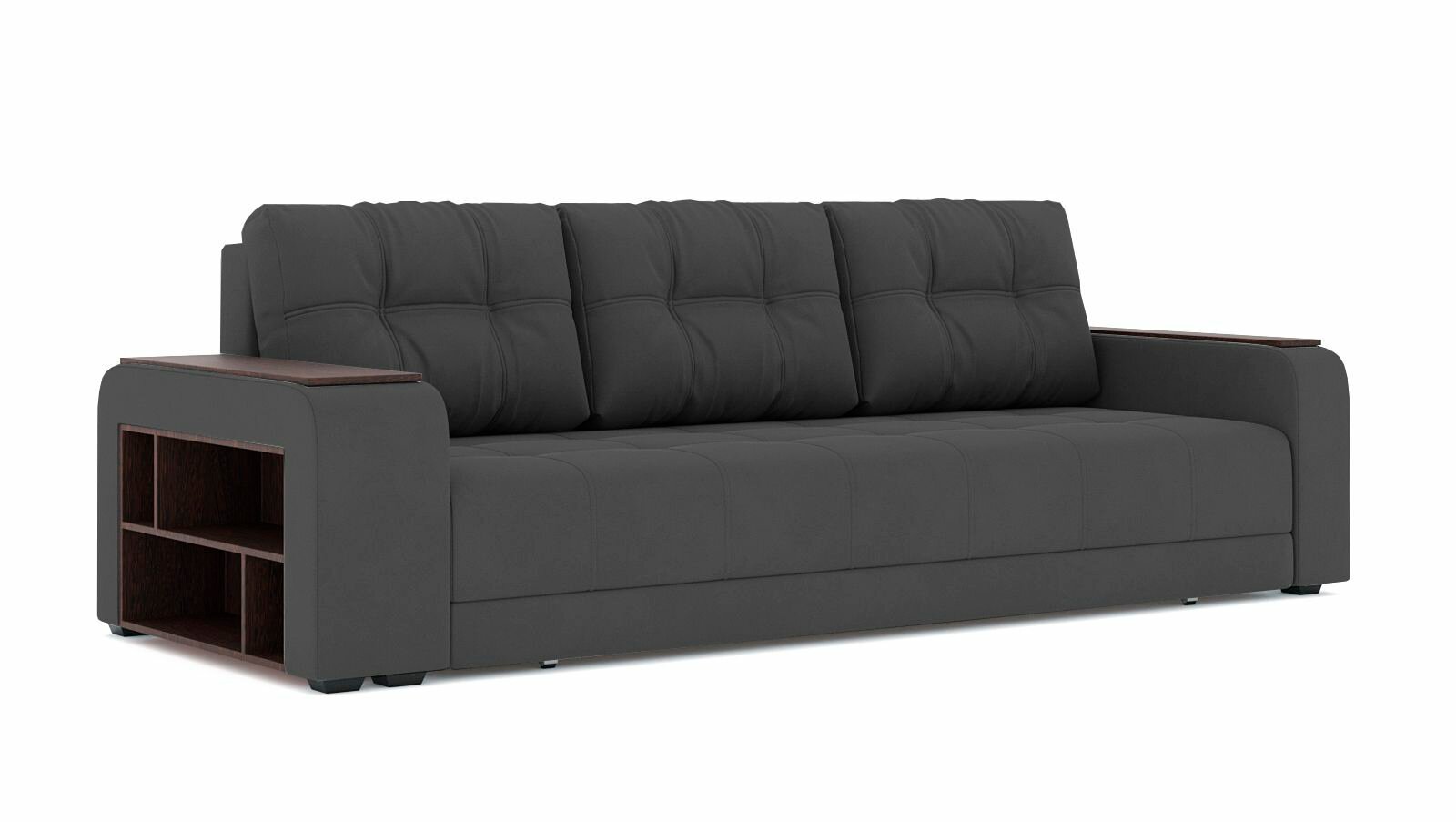 Диван - кровать Милан, еврокнижка, ПБ, 245*85*110, велюр Зара Грей 18