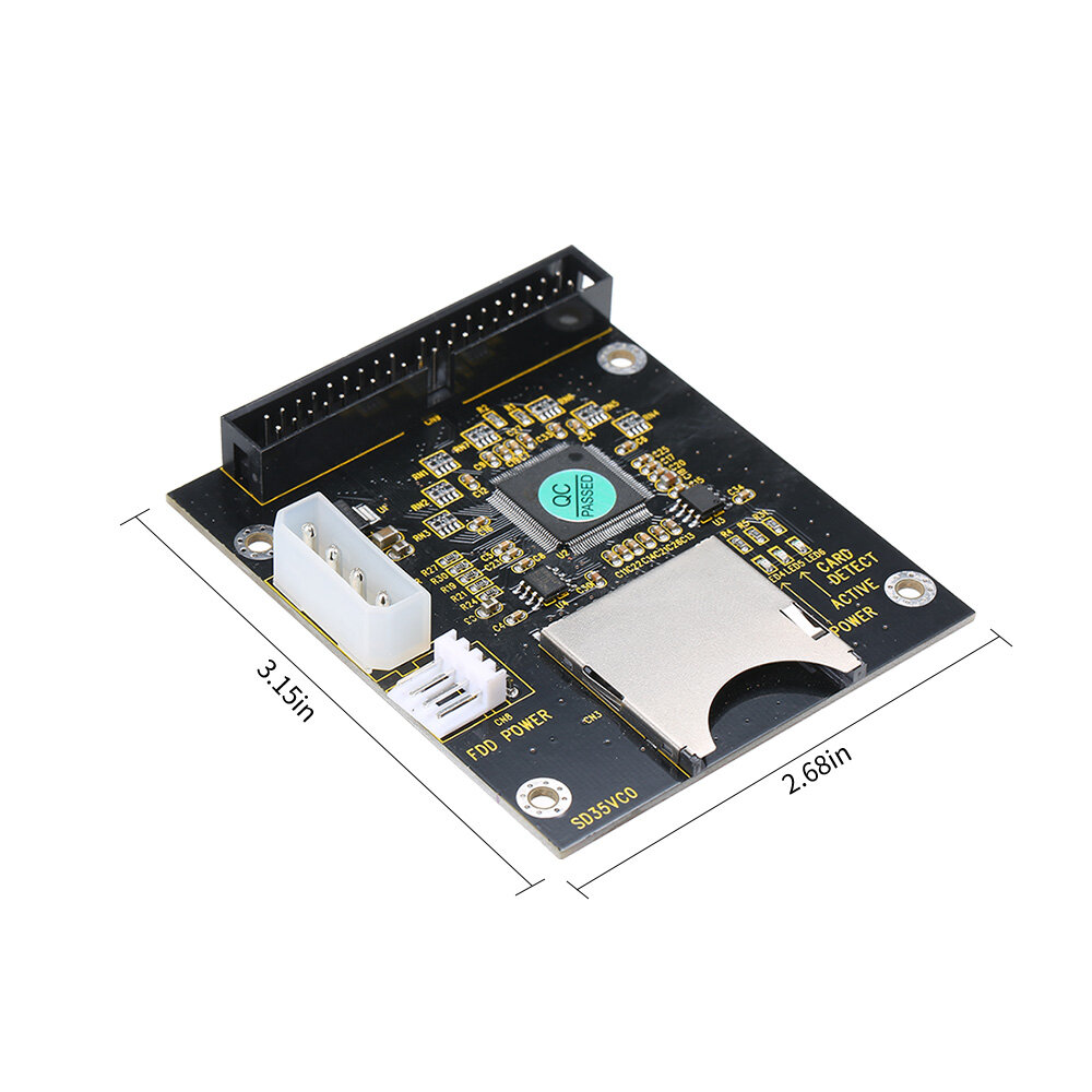 Карта адаптера SD to IDE (3.5", 40-pin), поддержка до 128 ГБ SDXC