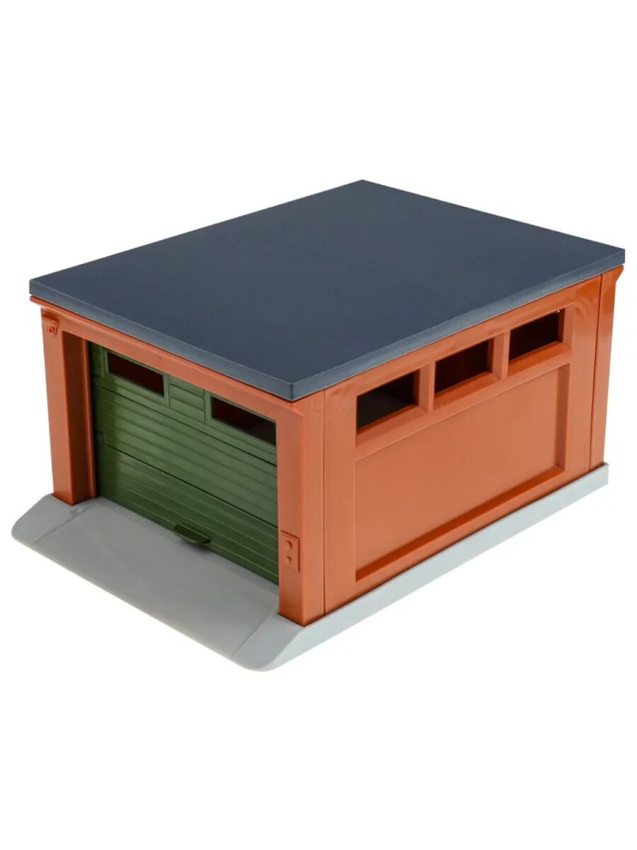 Гараж для машинок (хаки, коричневый, серый) 187х136х95 мм (ар