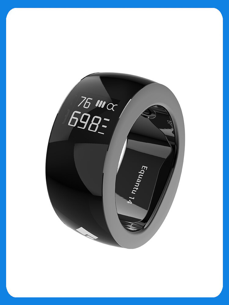 Четки электронные мусульманские, смарт кольцо для тасбиха, Smart Tasbeeh Ring, счетчик молитв автоматический подсчет, подарок на Рамадан,20.6mm, черный