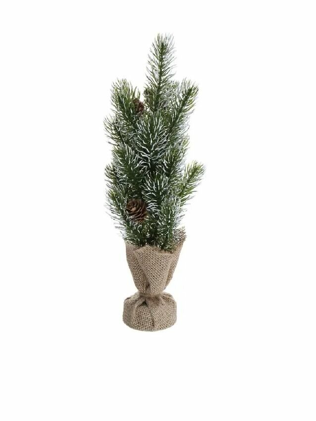 Ёлочка декоративная 30см с деревянной подставкой