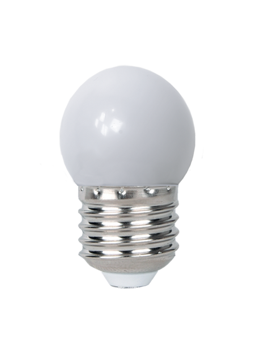 Лампочка светодиодная Jazzway PLED-ECO-G45, 1Вт, 4500K, 80 Лм, E27, нейтральный белый свет, шар