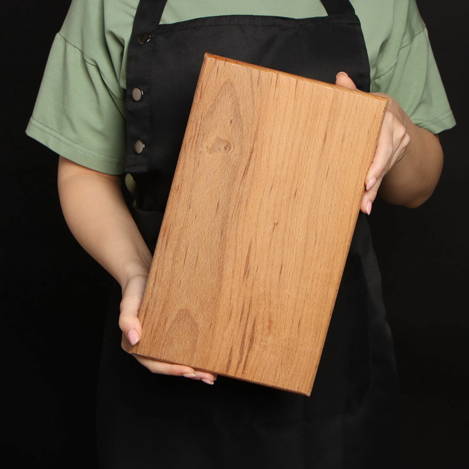 Доска разделочная 30x18x3 см, дерево цельный массив бука, форма: прямоугольник