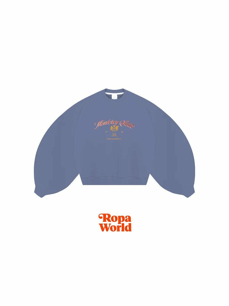 Свитшот Оверсайз Укороченный "University"