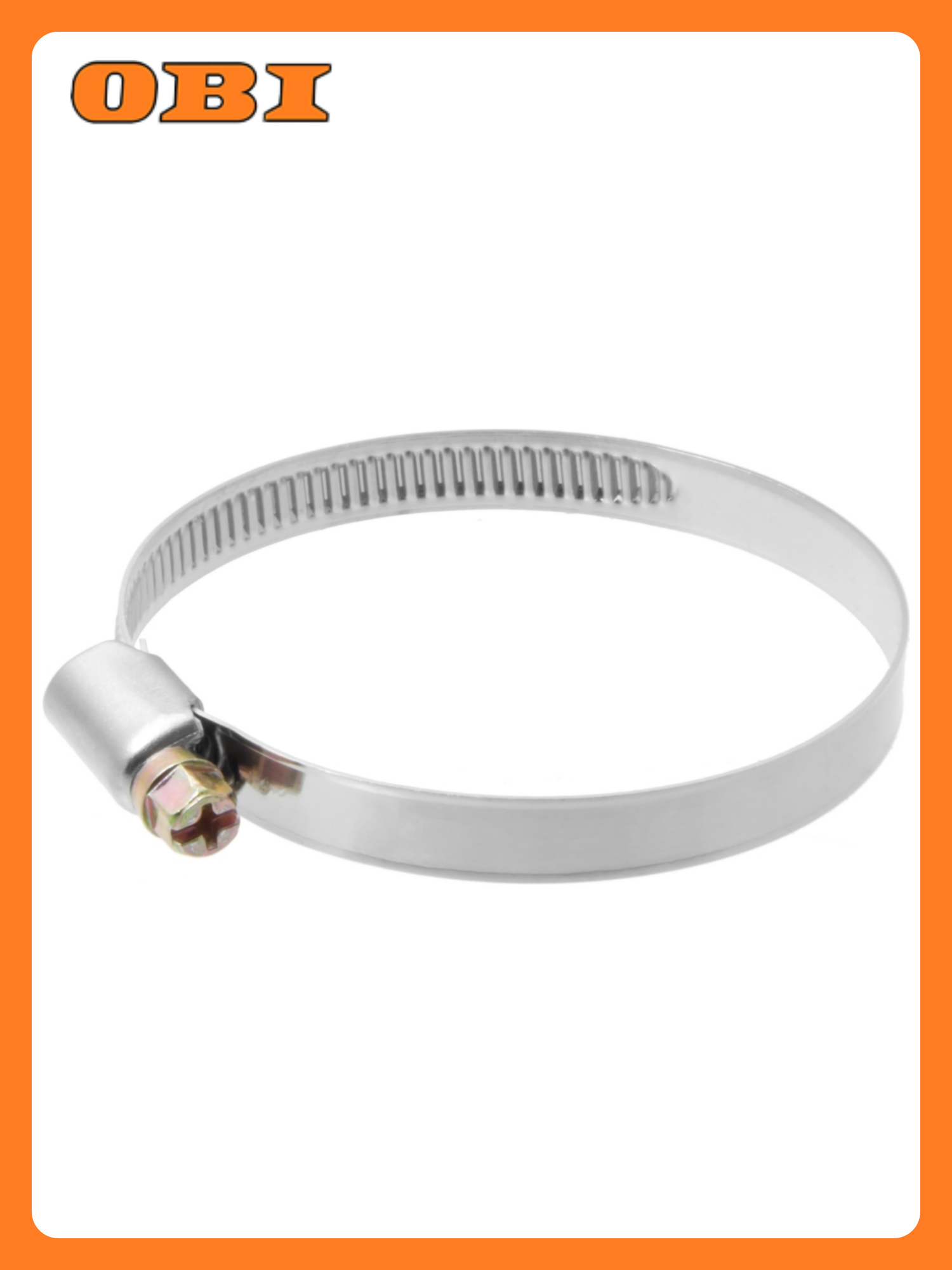 Хомут обжимной Masterprof MPF, нержавеющая сталь, 80-100мм, 2шт