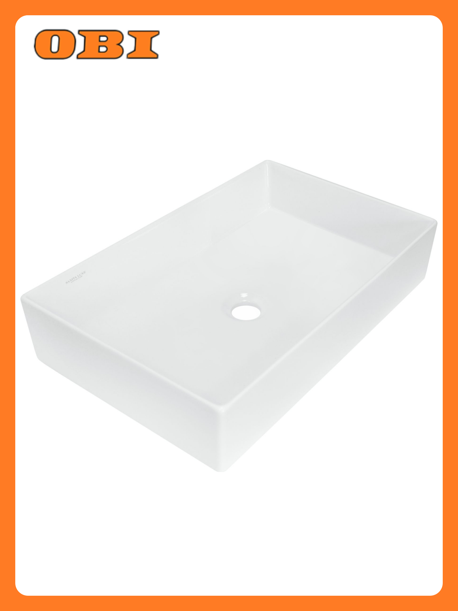 Умывальник накладной SANITA Luxe Novel SL 60x34x11 см