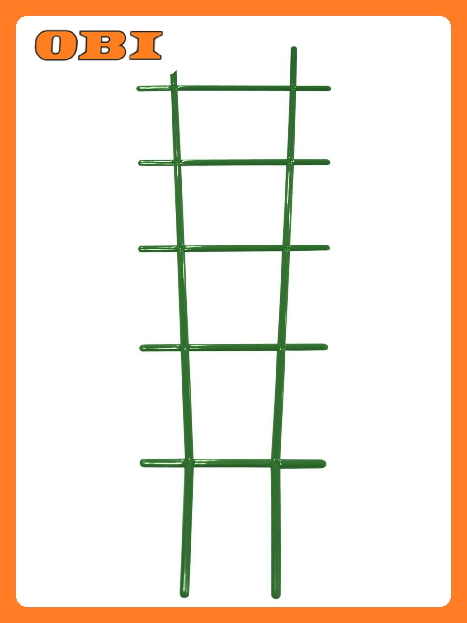 Опора для цветов InGreen, полипропилен, неразборная, зеленая, 18x50x4 см