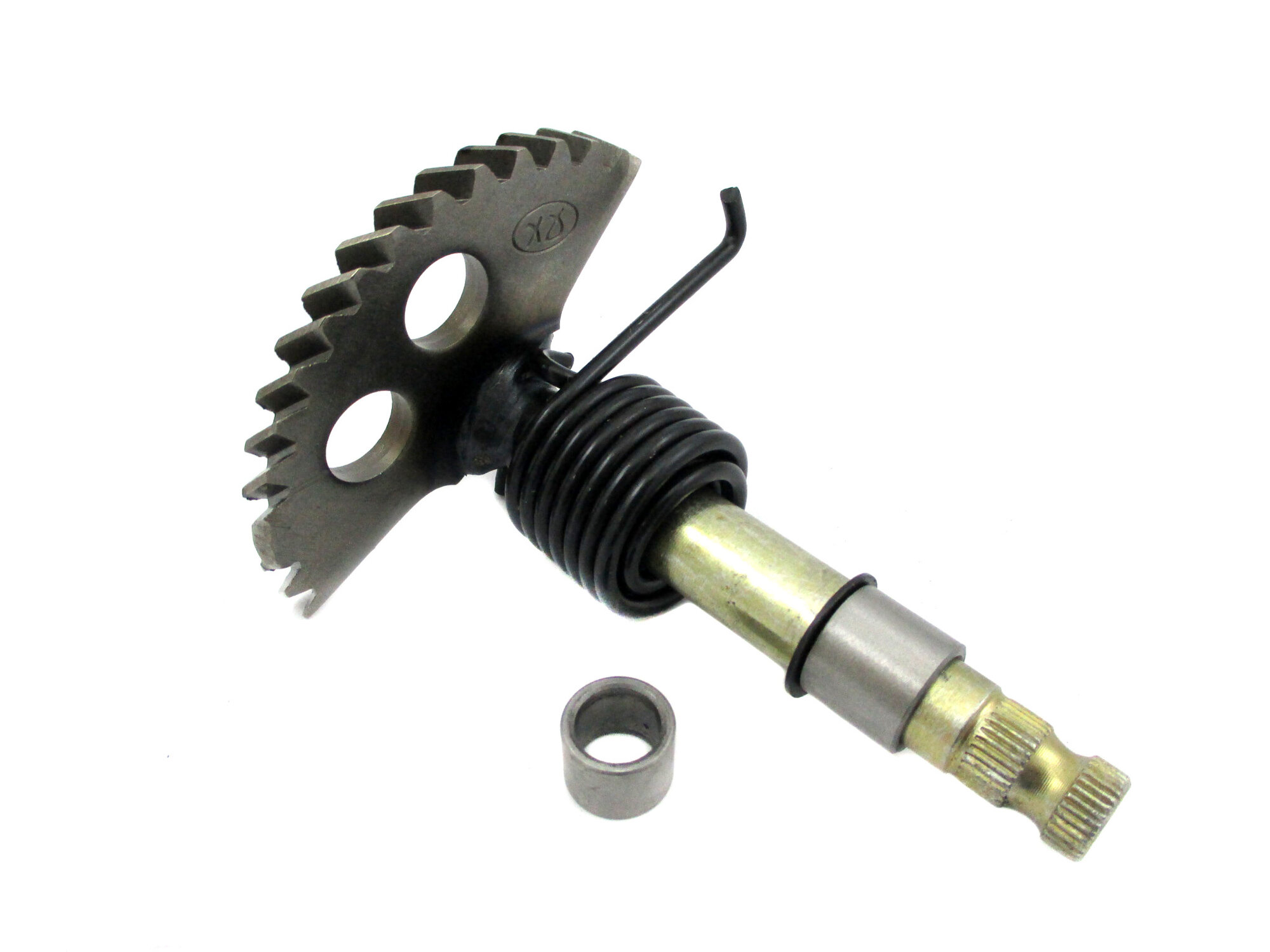 Пусковая система двигателя внутреннего сгорания (сектор кикстартера) 152QMI, 157QMJ 125/150cс 130мм (пружина и втулка) тммр