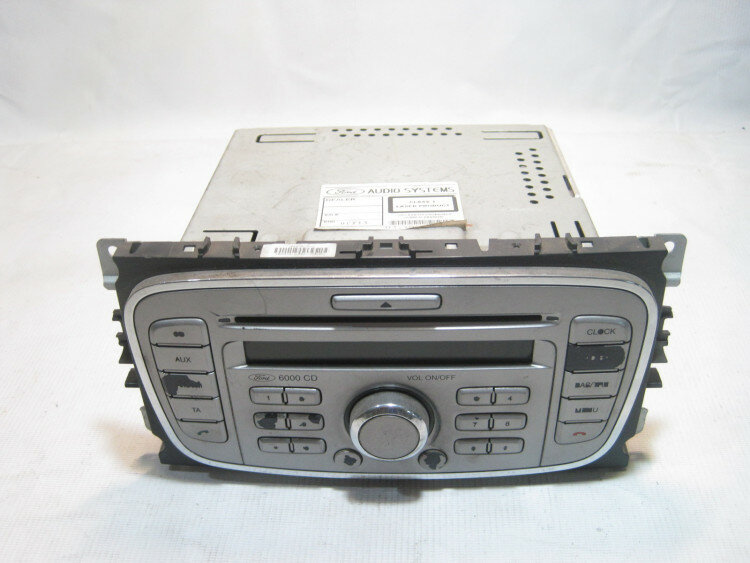 Магнитола штатная Форд Фокус 2 8M5T18C815AB модель SINGLE CD - KW2000 2-х диновая - кода нет