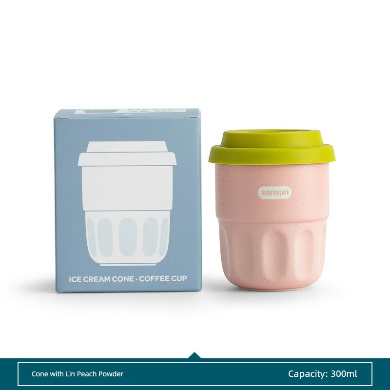 Керамическая кружка-конус для кофе, 30-летняя традиция, с крышкой, унисекс, для пар, высококачественная. Конус