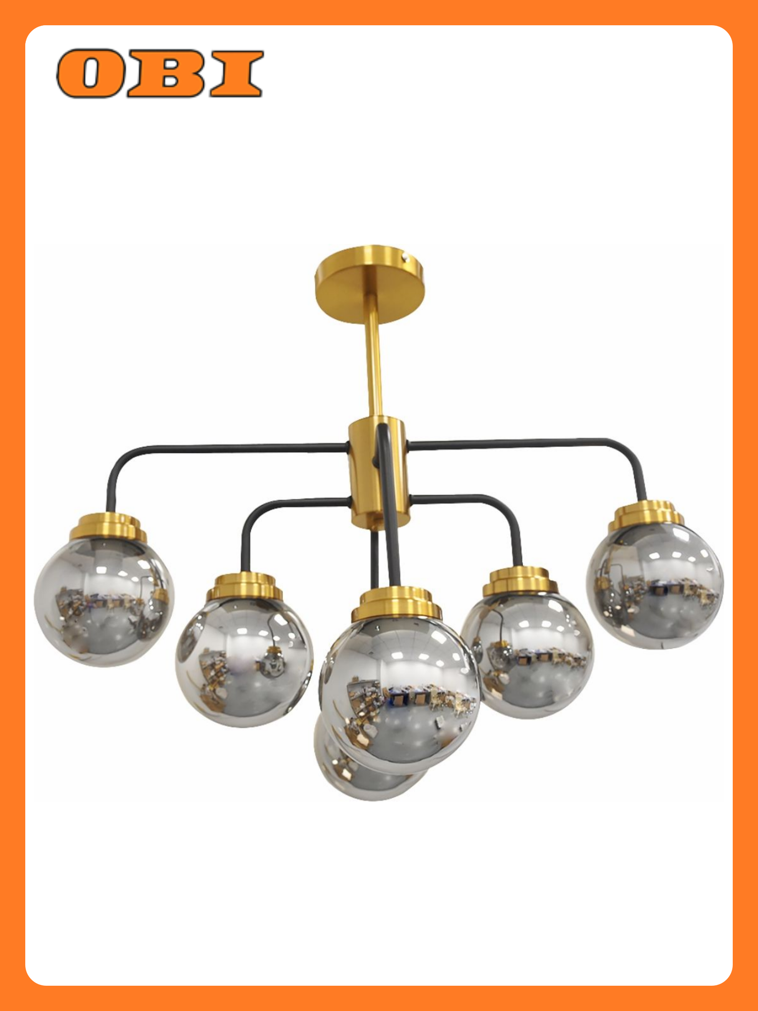 Свет-к под патрон (люстра) LE CH ARTGLASS E14x6 (1