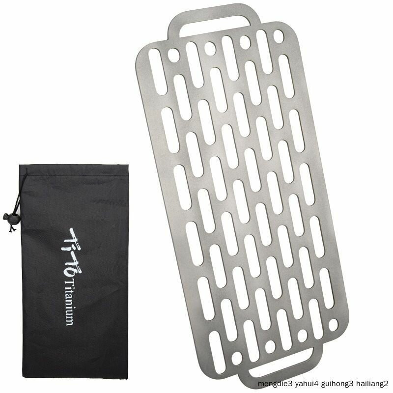 Открытый кемпинговый титановый гриль-барбекю, для костра Bushcraft Survival Барбекю Угольная печь Газовый гриль