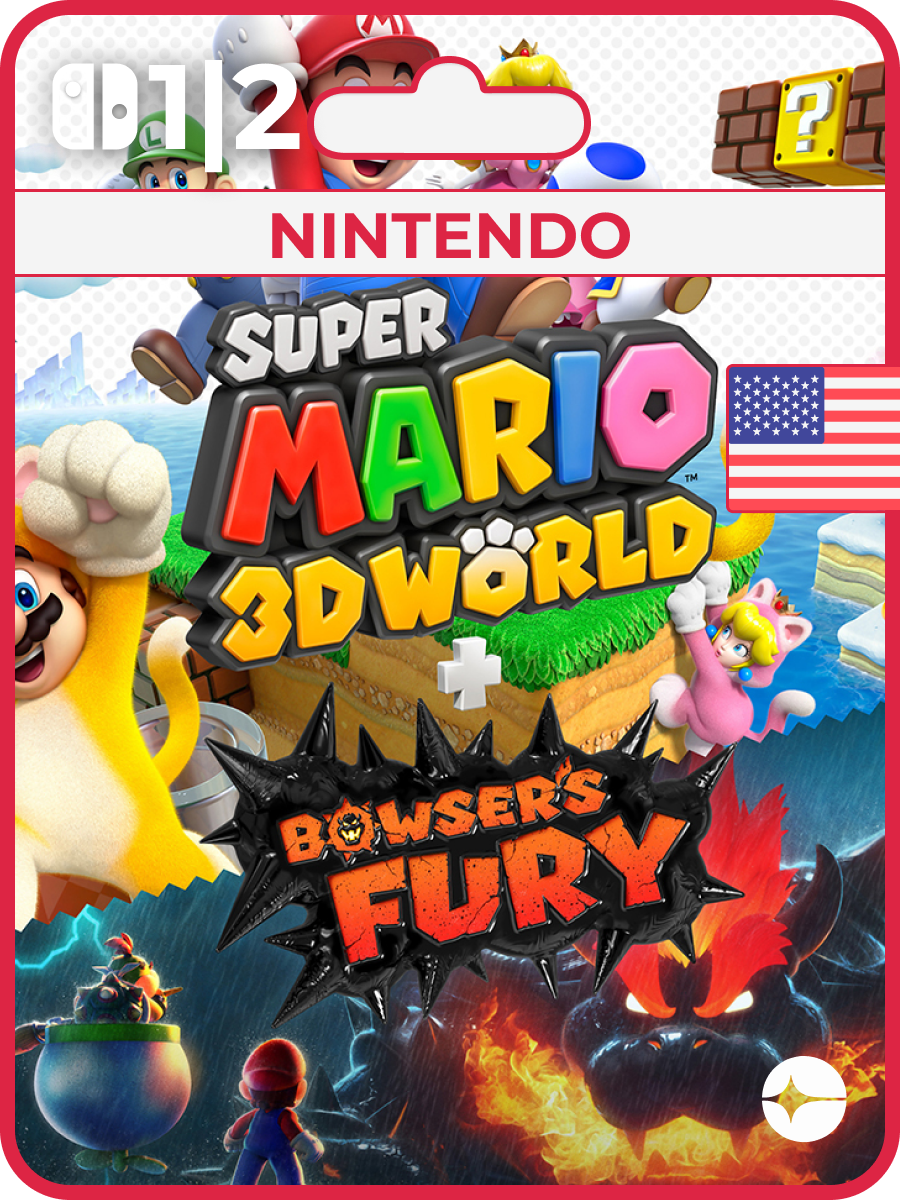 Super Mario 3D World + Bowser’s Fury для Nintendo Switch 1/2 [Цифровая версия, США]