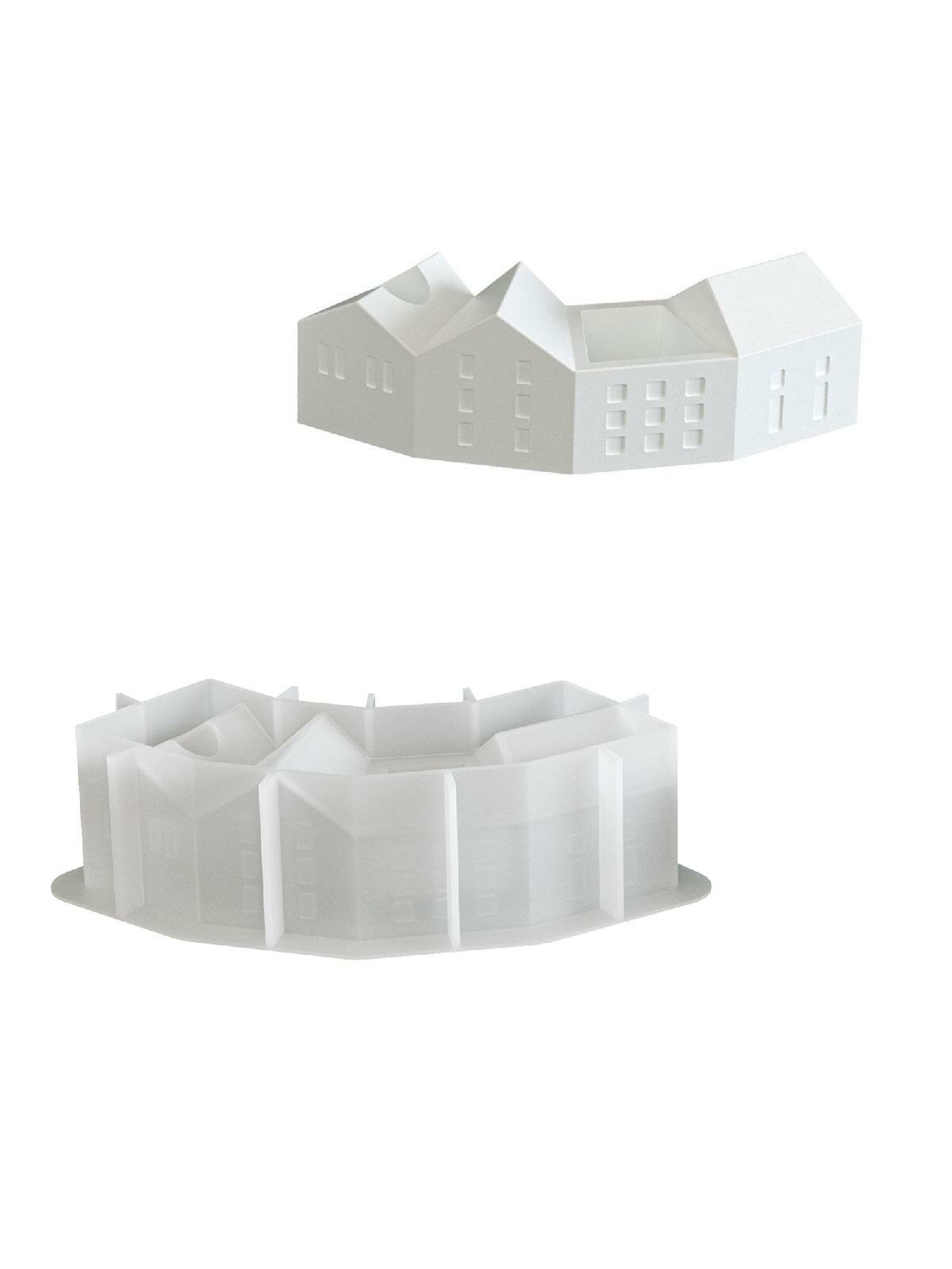 Универсальная силиконовая форма для дома из бетона, воска и художественных проектов