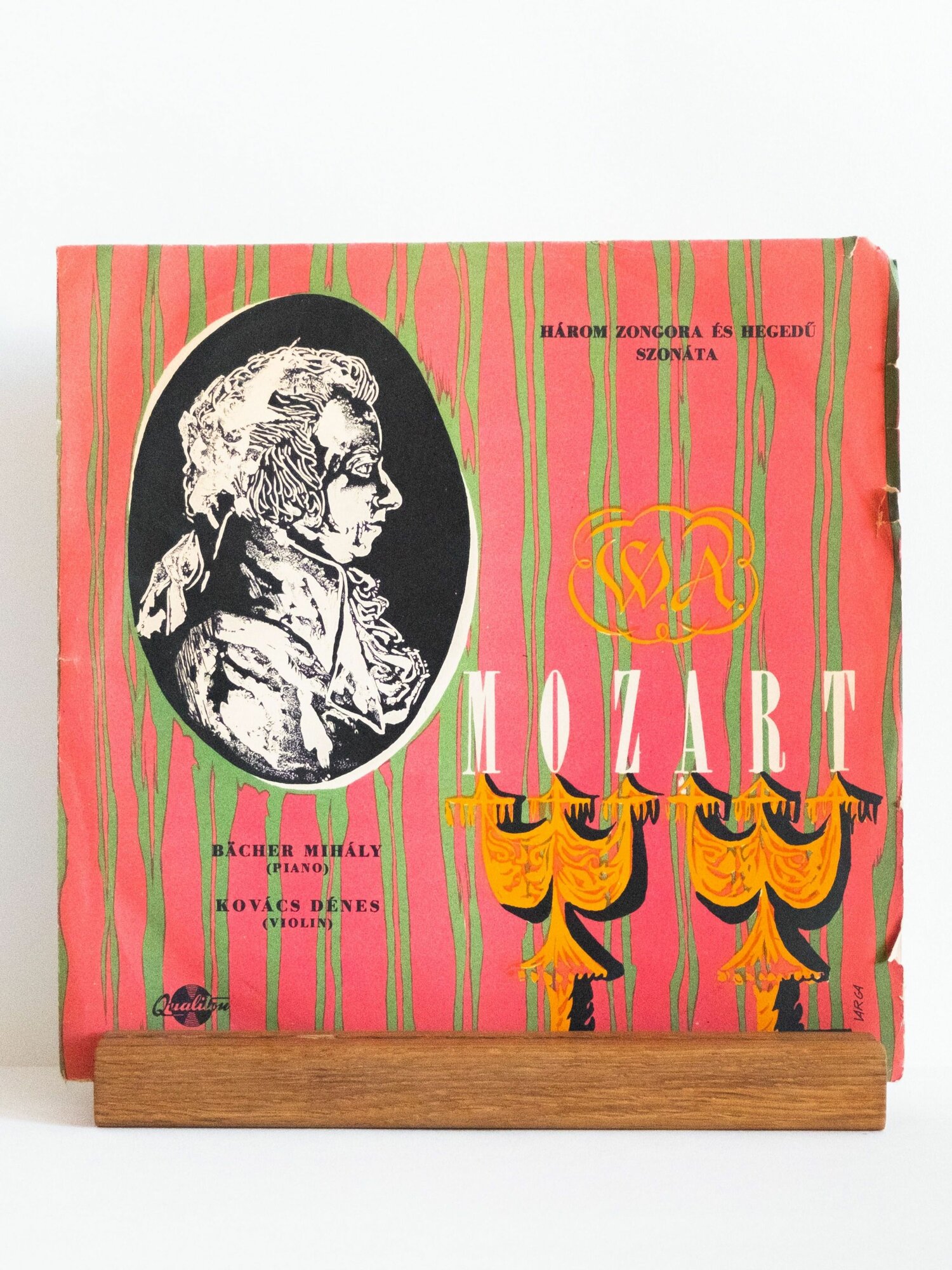 Моцарт (Mozart) - Три сонаты для фортепиано и скрипки / виниловая пластинка LP NM