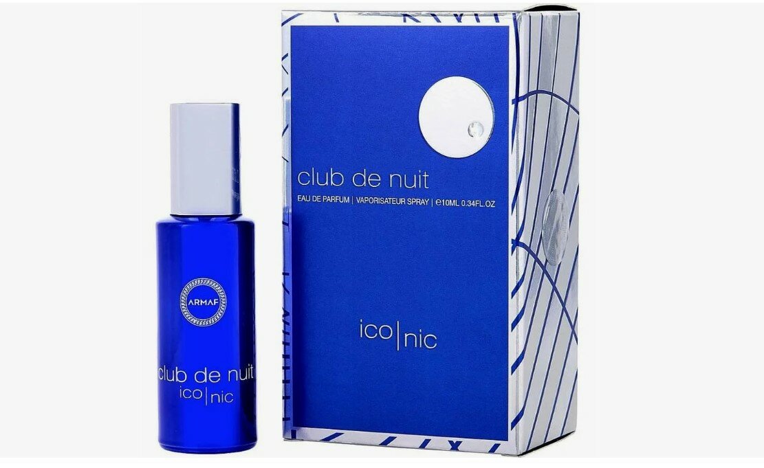 Парфюм Armaf BLUE ICONIC CLUB DE NUIT, мужской, фужерный, 10мл