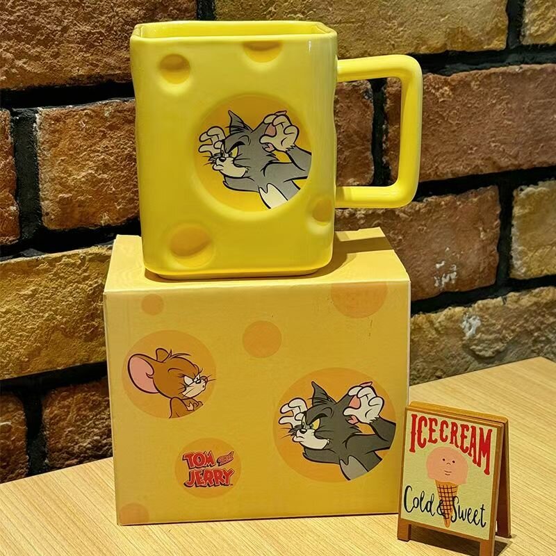 Керамическая кружка с сыром «Том и Джерри» для домашнего офиса, кофейная кружка, чашка для молока и воды