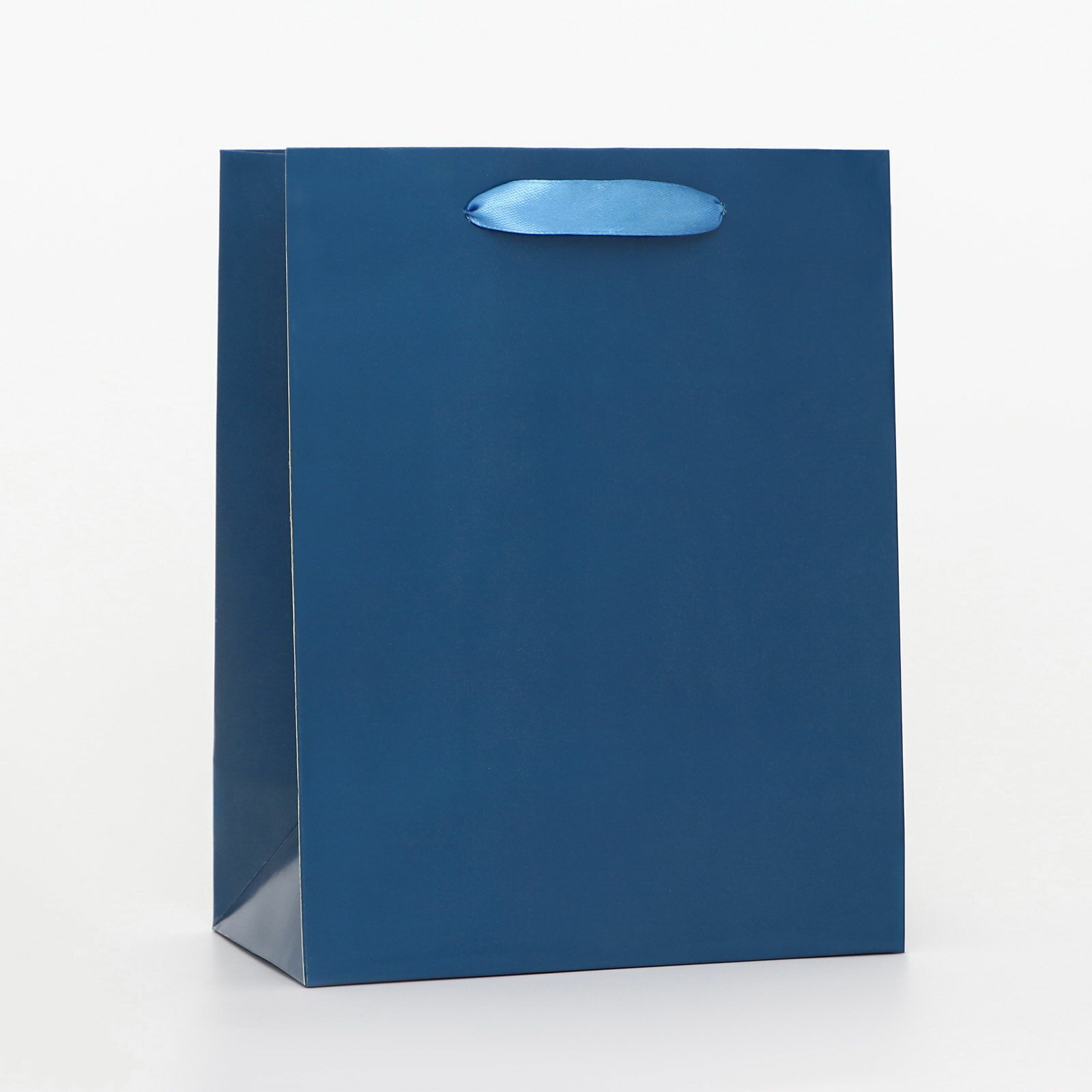 Пакет подарочный ламинированный "Синий", 18x23x10 см, особенности: креативный