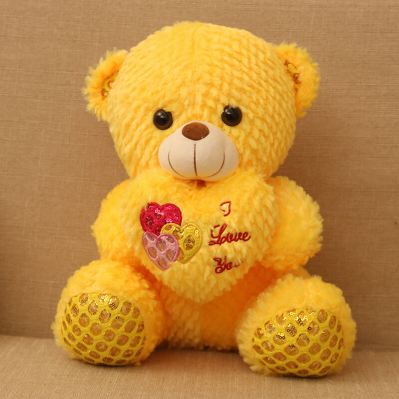 Плюшевый ананас, плюшевый мишка в форме сердца, футляр для плюшевых игрушек.