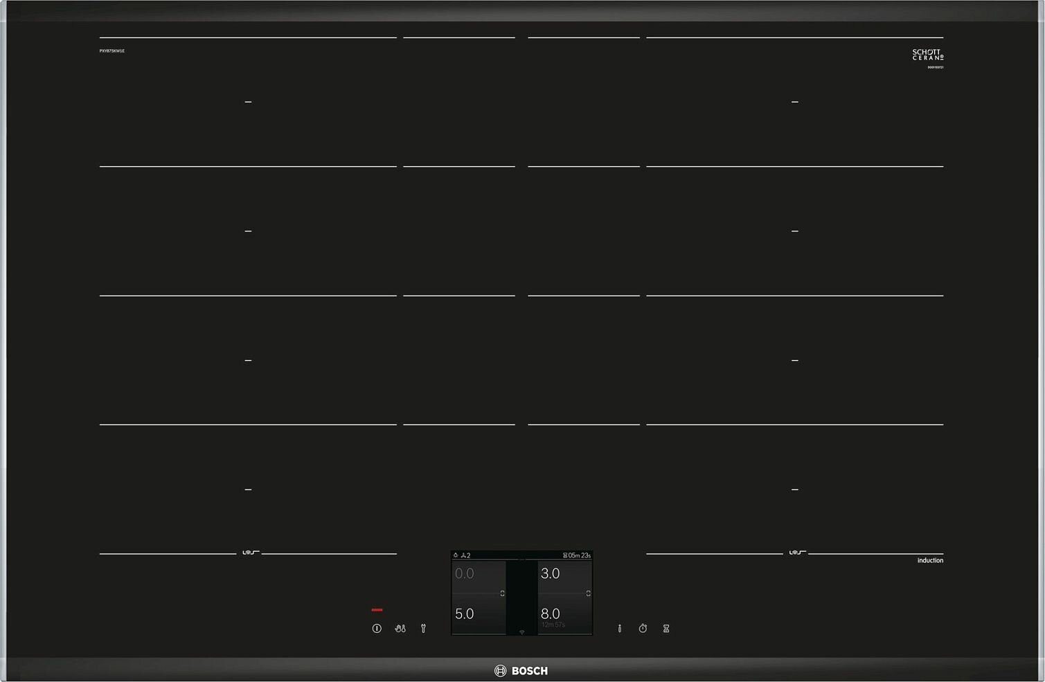 Варочная панель индукционная Bosch PXY875KW1E, черный