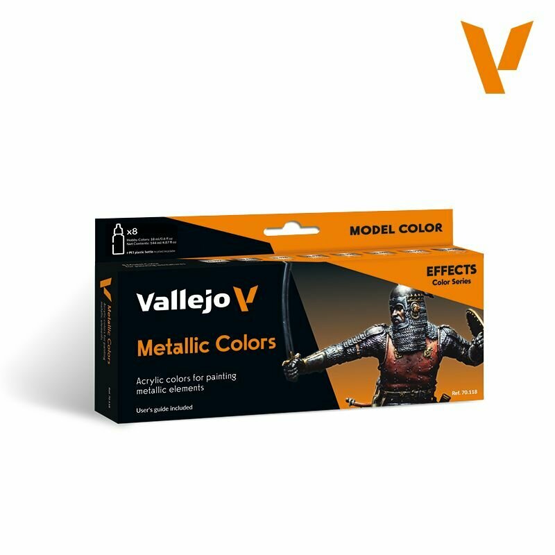 Набор красок Vallejo MODEL COLOR SET: METALLIC COLORS (8)