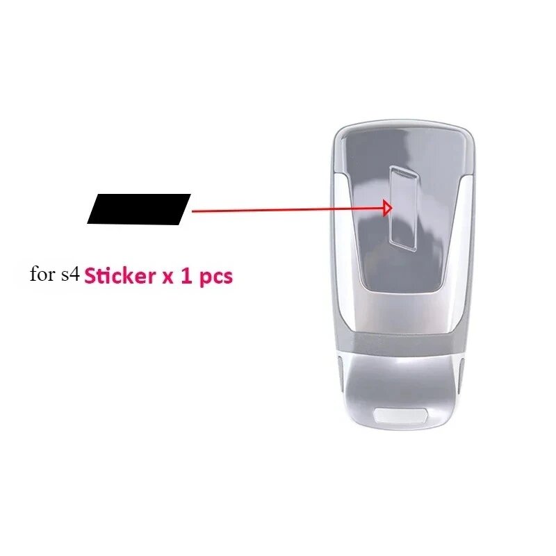 Для Audi A4 A5 A4L A6 S6 Q3 SQ5 Q5 Q7 S7 TT A6L RS S S4 2016-2020+ S5 S8 1:1 Сменный корпус автомобильного ключа, чехол-брелок sticker for S4