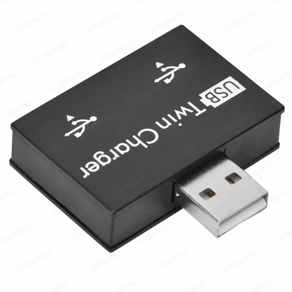 Мини-USB-концентратор, 2-портовое USB-двойное зарядное устройство, разветвитель, комплект адаптеров из алюминиевого сплава для ПК, небольшой портативный прочный мини-USB-концентратор для зарядки