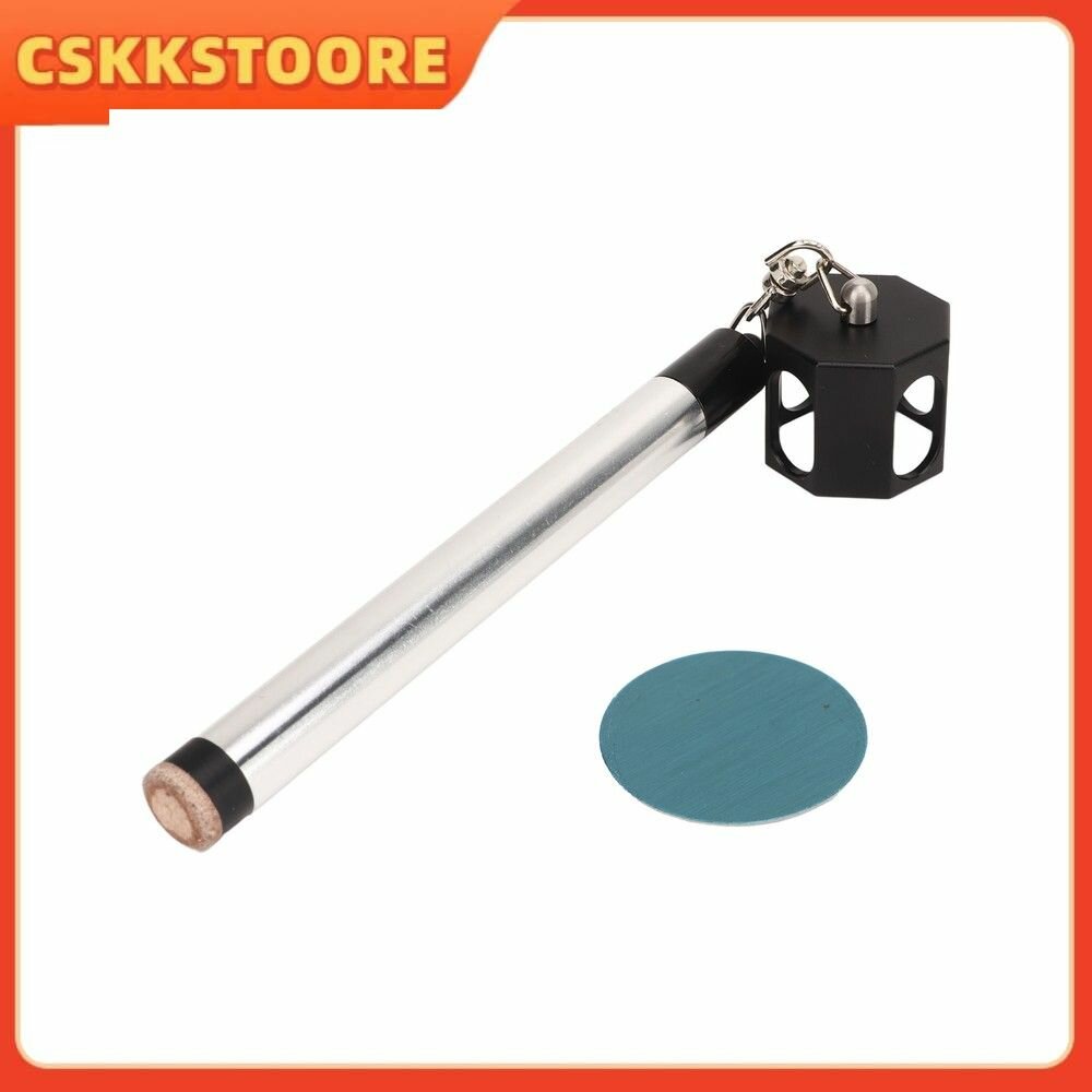 Держатель Мела Для Бильярдного Кия 2 В 1, Нескользящий, Серебристый