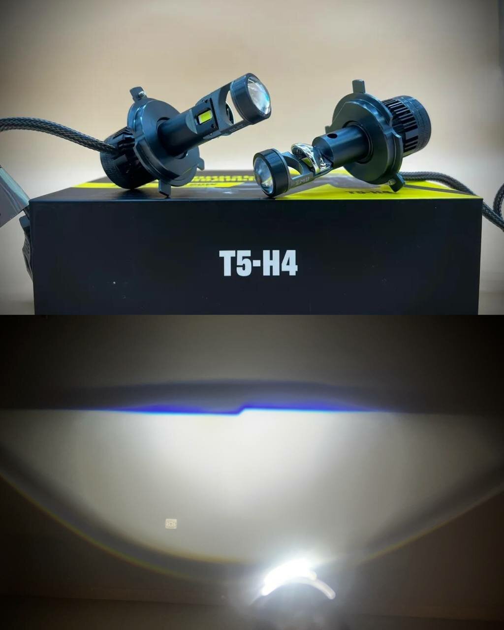 Лампы с линзой H4, 50W, 6500K - Led для Audi 80 B2 / B3 / B4 / B5 на Ауди 80 / Лампы для коммерческого транспорта 24 вольта