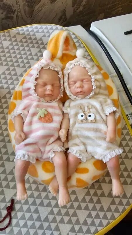 Куклы-реборн 6 дюймов мини близнецы силиконовые девочка и мальчик младенец