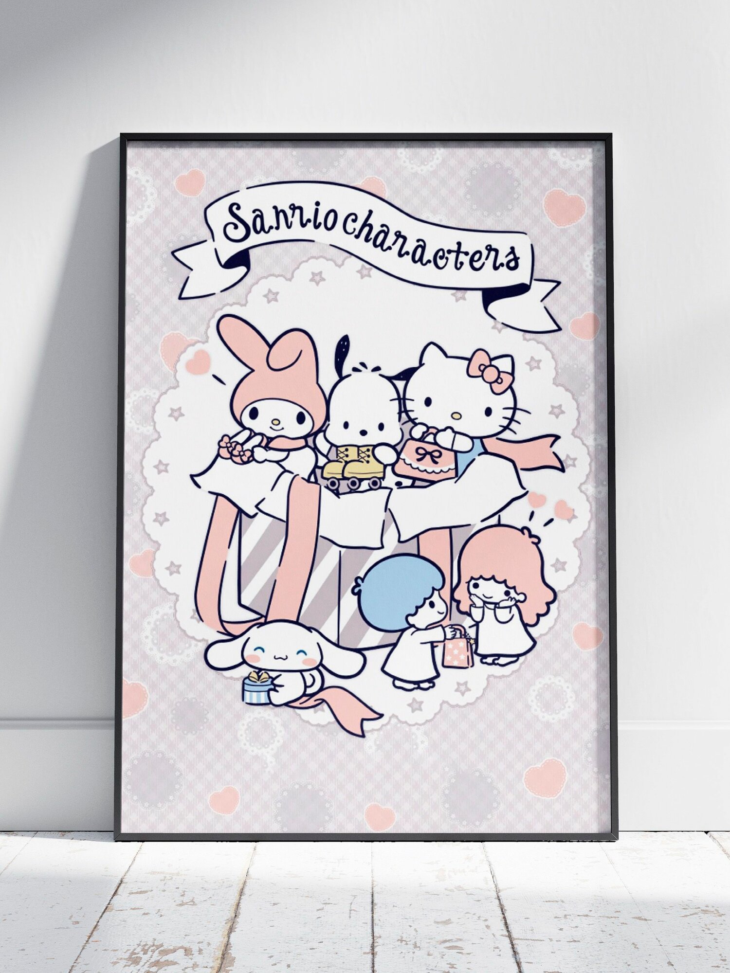 Плакат на стену для интерьера Персонажи Санрио (Sanrio 9) - Постер по милым героям формата A3 (30x42 см)