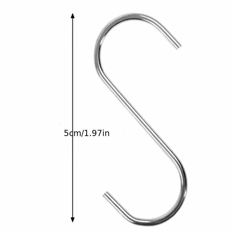 Крючки S-образные из нержавеющей стали, 5 см, 10pcs G1797A