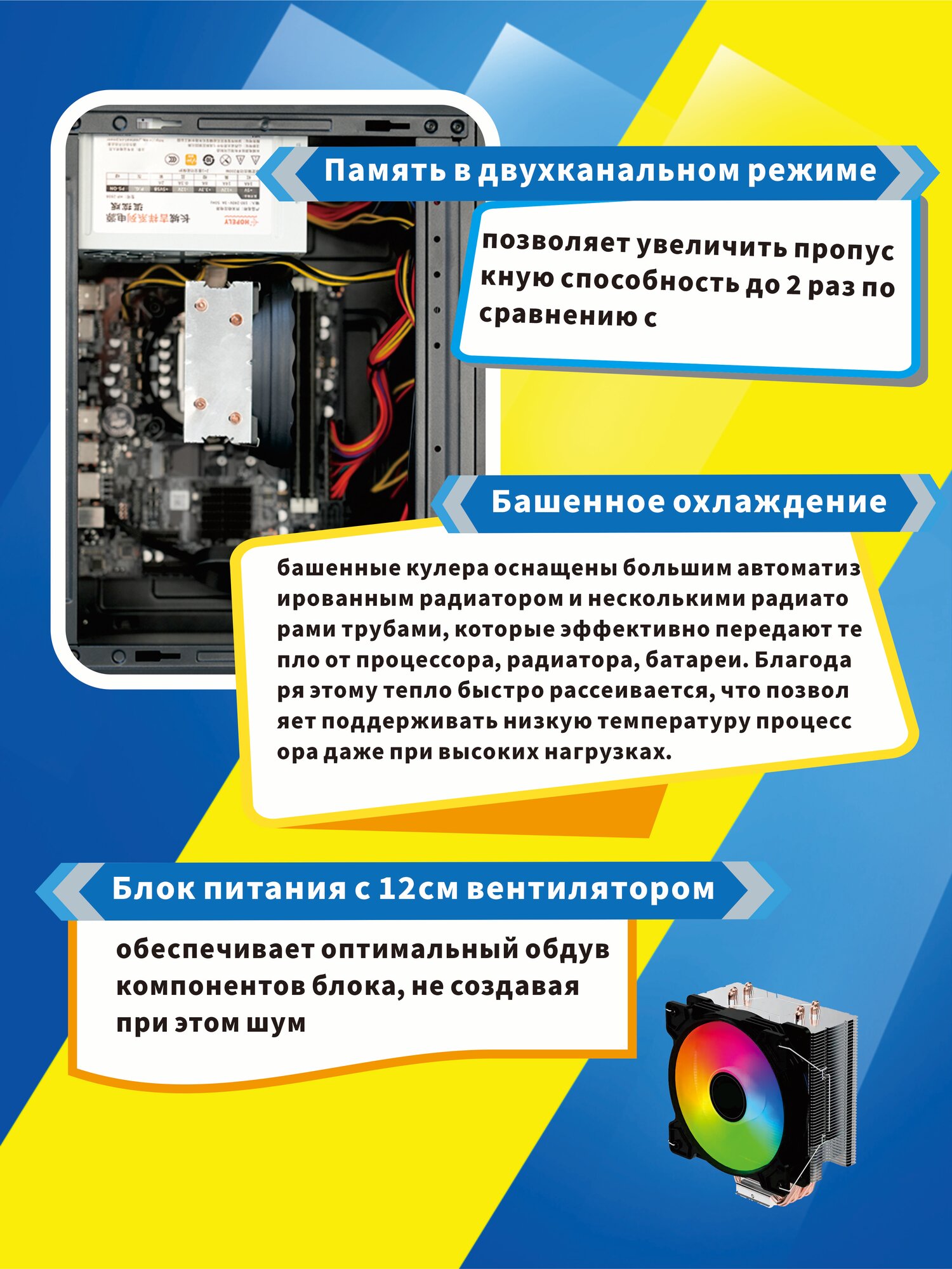 Системный блок, Intel Core i5 2400, WINDOWS 10, 16 Гб, 1 ТбSSD, черный — фото 1