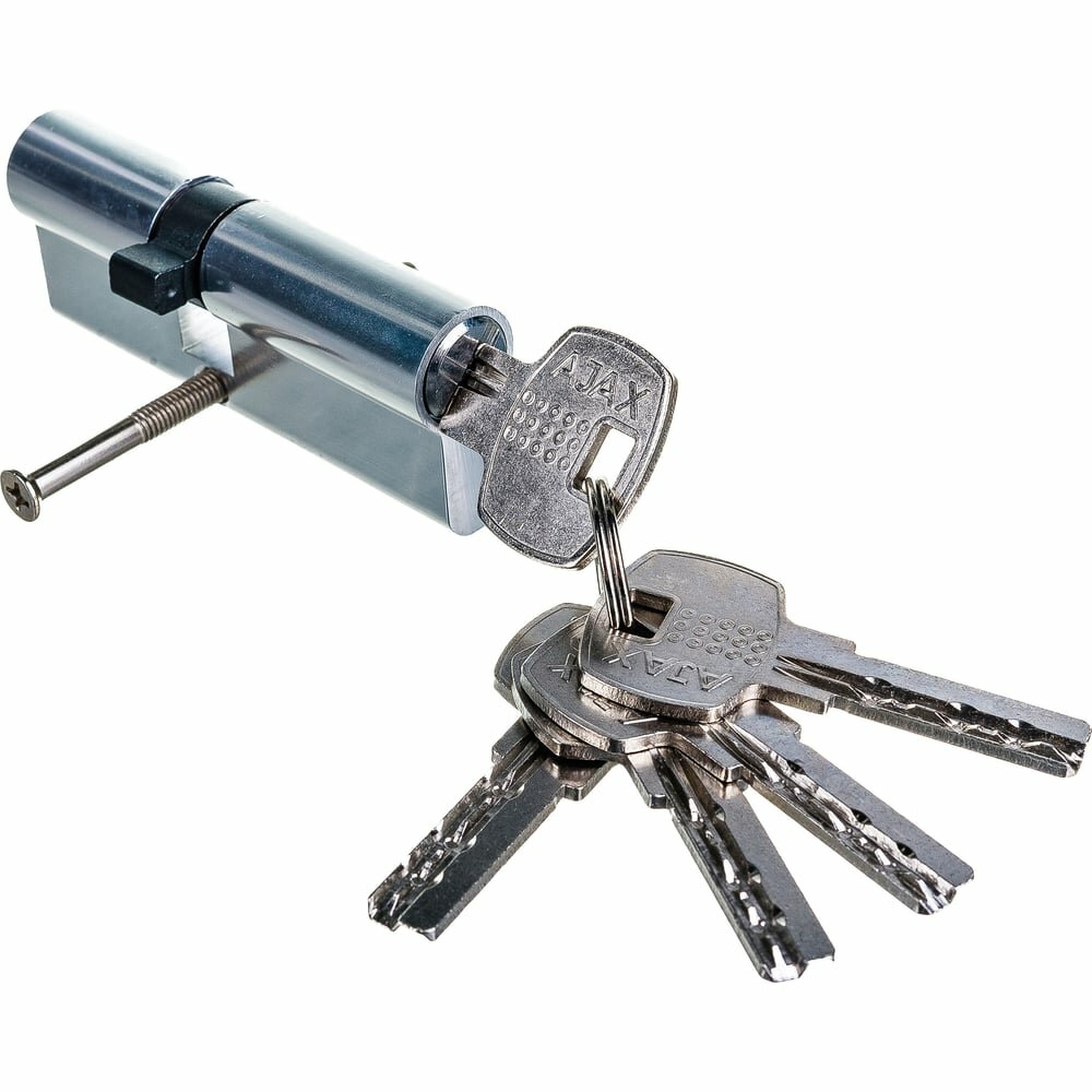 Цилиндровый механизм AJAX AX200/80 mm 30+10+40 CP хром 5 кл. 39861