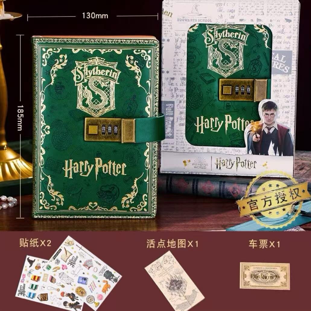Оригинальный дневник Гарри Поттера, ретро блокнот с паролем, мягкая обложка, академические товары, дневник Хаффлпаффа