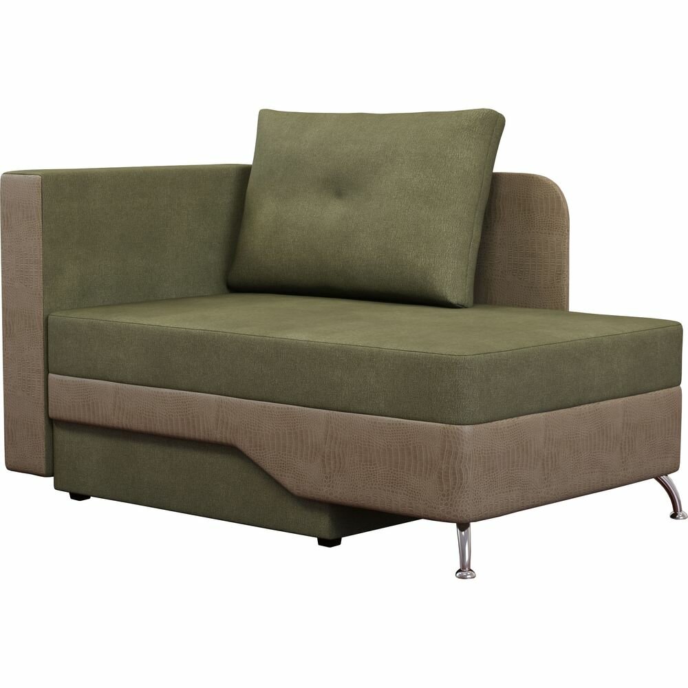 Диван кушетка Наш Диван Весна А15 велюр оливковый