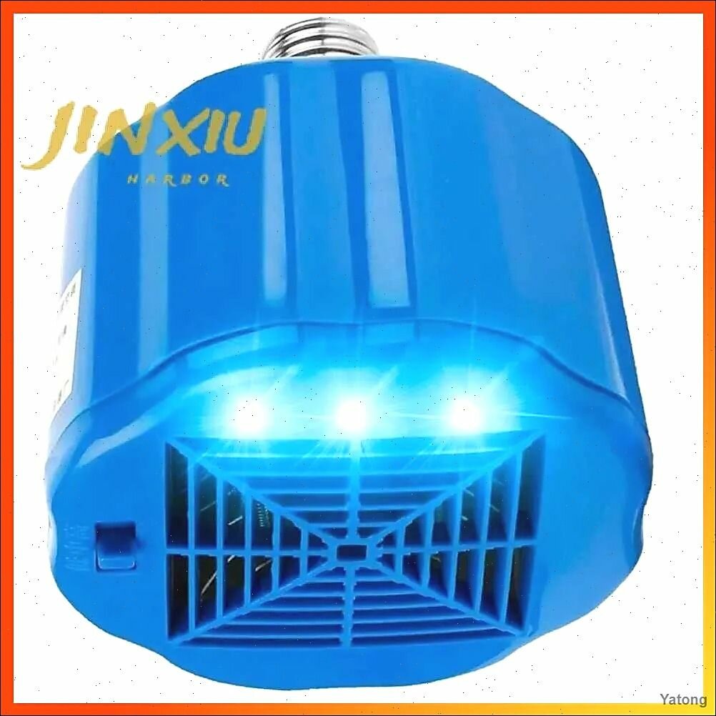 Тепловентилятор лампа 100-300w под патрон Е 27 с подсветкой, для обогрева курятника, поросят, животных