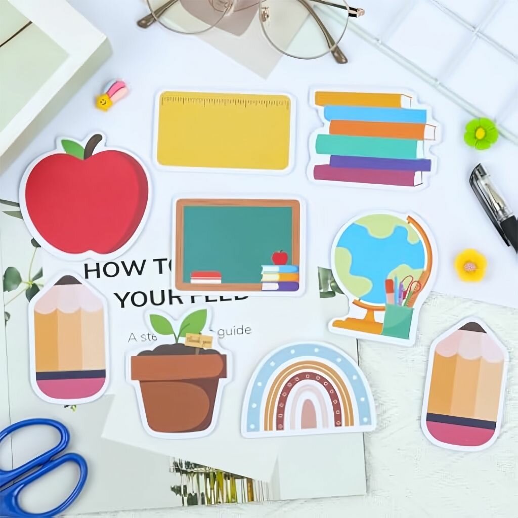 1 комплект из 9 книг, портативных офисных записок, которые можно наклеить с помощью стикеров