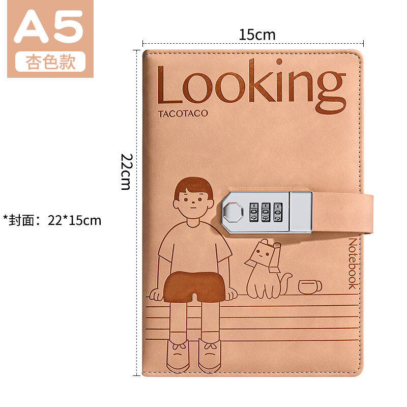 Детский творческий блокнот с замком A5 для учеников начальной школы, блокнот с паролем для девочек, милый секретный блокнот для девочек