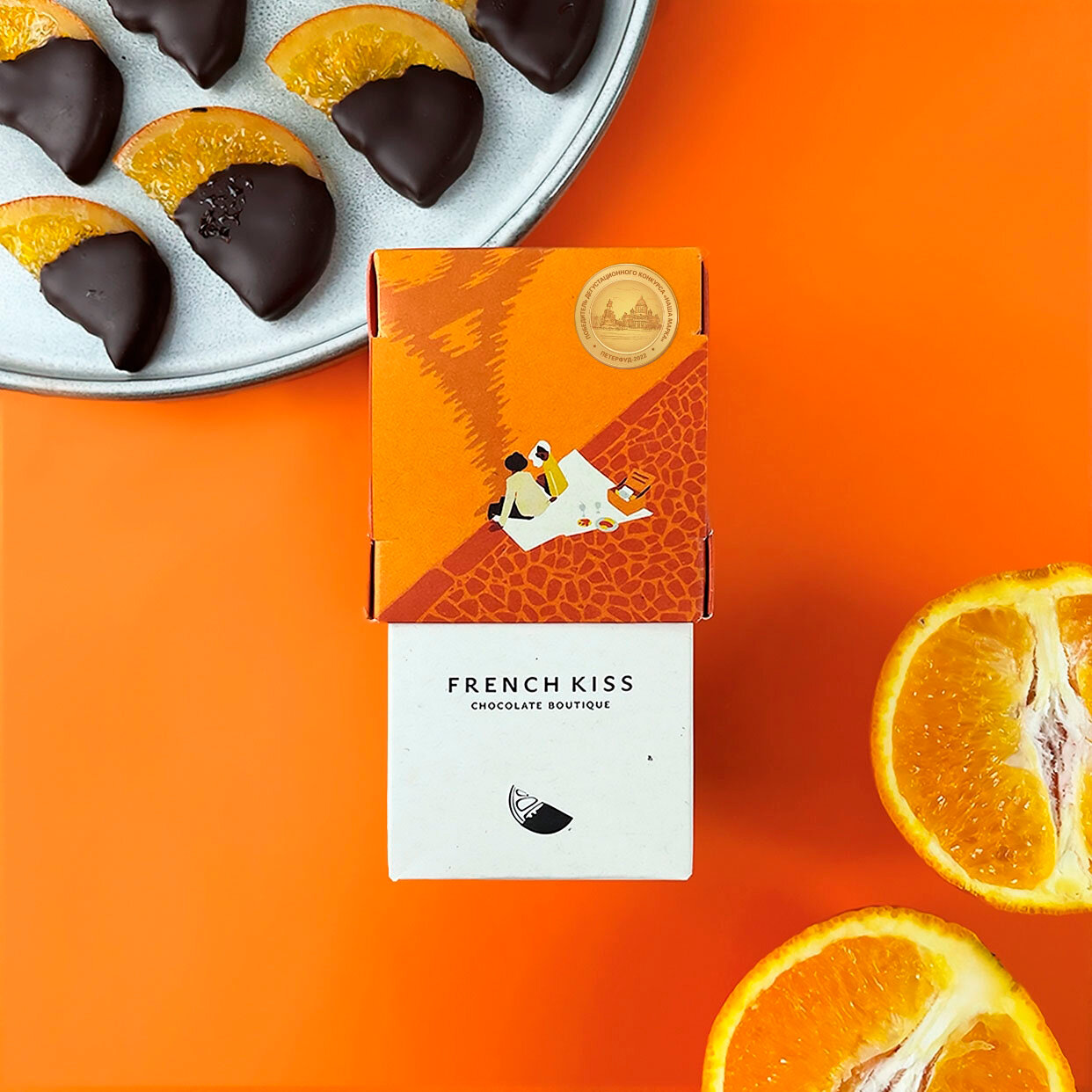 Апельсиновые дольки п/обм в шоколаде, FrenchKiss