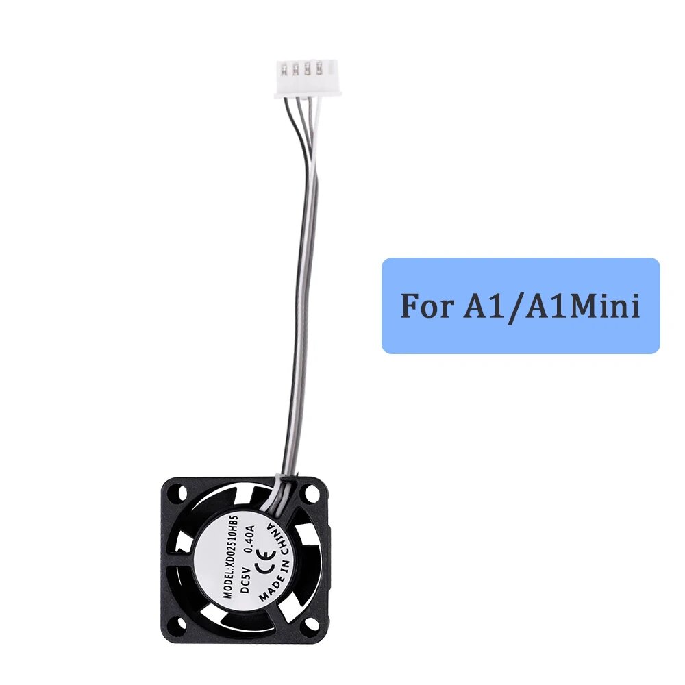 2510 Вентилятор для Bambu Lab X1/P1 A1 Hotend Охлаждающий вентилятор с кабелем Вентилятор быстрого охлаждения для Bambu X1C P1S P1P A1 Mini 3D-принтер