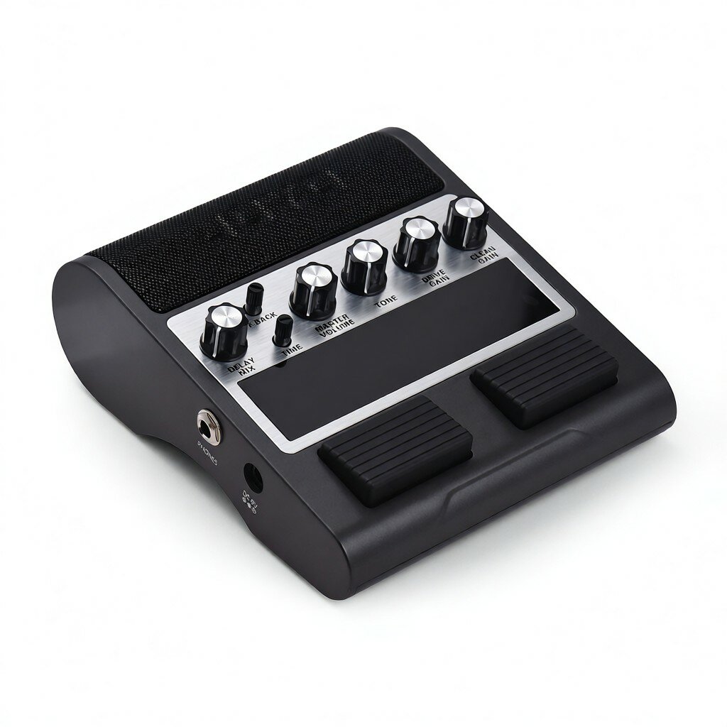 JOYO Электрическая гитарная колонка портативный усилитель-эффектор 2x4W двухканальный с двойными эффектами педаль гитарная колонка с встроенной аккумуляторной батареей поддержка Bluetooth черного цвета для использования на открытом воздухе и небольших