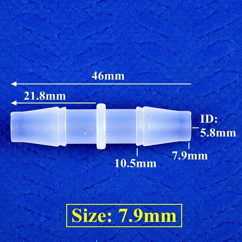 Прямые соединители SgooHan для аквариума 1,6~15,8 мм Белый, 7.9x7.9mm, 20 Pieces