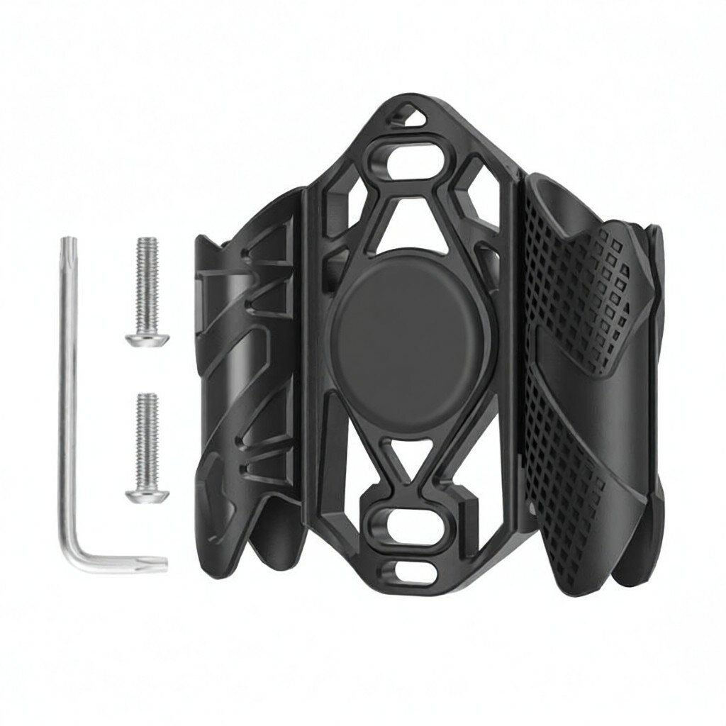 ENLEE Велосипедный крепеж для локатора Защитный держатель метки локатора Многофункциональный антикражный кронштейн с ключом и винтами